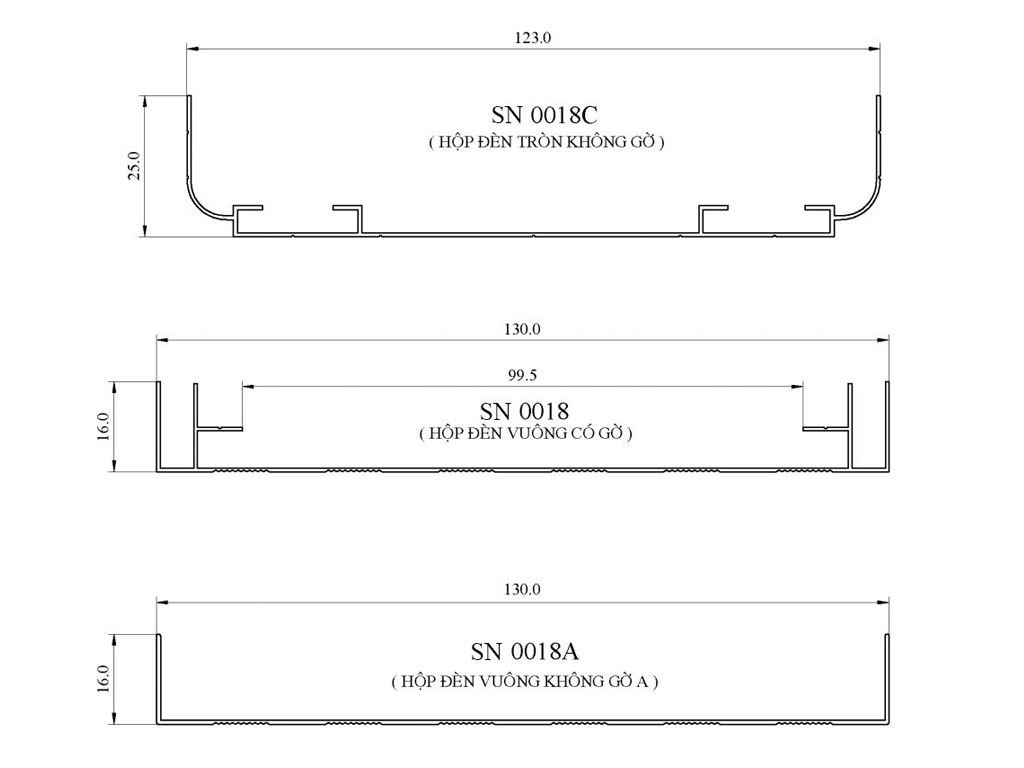 Hệ nhôm hộp đèn – Nhà máy nhôm SingNam – Công ty cổ phần thương mại ...
